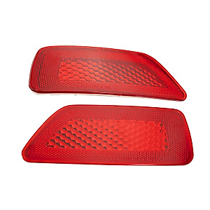 NFSpeeding 2 PCS Rear Bumper Reflectors Compatible with Grand Cherokee 2011-2021,Compass 2011-2017, Journey 2011-2020, Replaces 57010721AC 57010720AC (Red Lens, Left and Right)