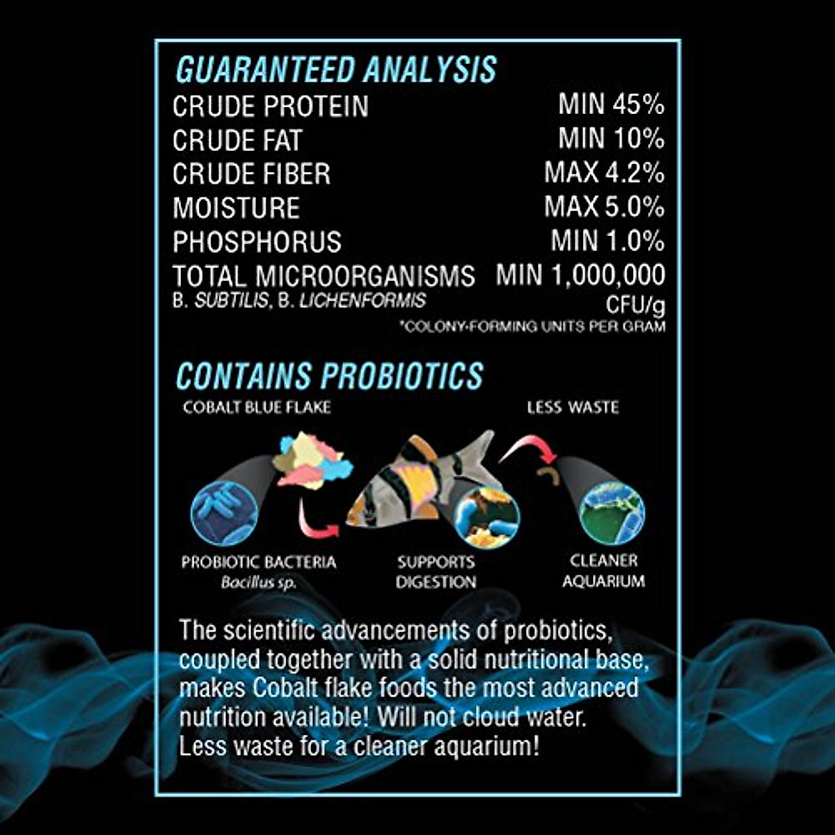 Cobalt Aquatics Tropical Flake, 1.2 oz, Model Number: 20001N,White/Black
