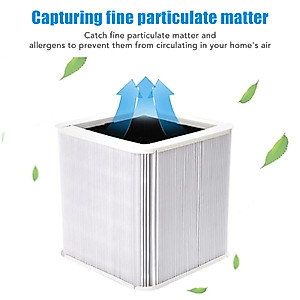 Replacement Filter, Air Purifier Filter Screen, Filter Accessory Compatible with 211 Air Cleaner Purifier, Foldable Particle Activated Carbon Replacement Filter