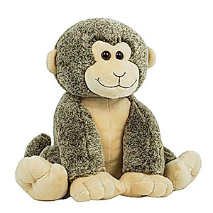 Record Your Own Plush 16 Inch Brown Monkey - Ready To Love in a Few Easy Steps