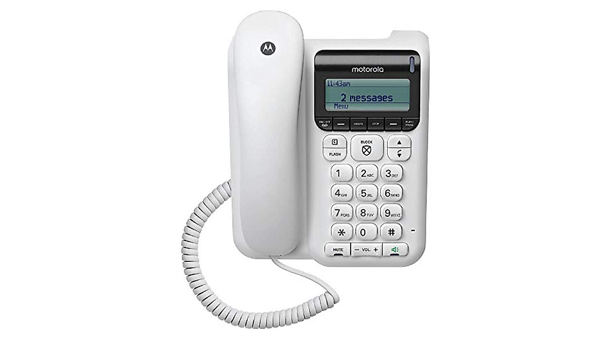 Motorola CT610 Corded Phone with Call Blocking & Answering Machine