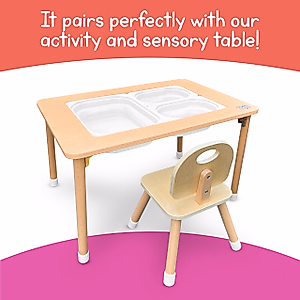 7 Days of Play Set of 2 Wooden Kids Chairs for Home, Classroom, Preschool, Daycare, Playrooms (Ages 2+)