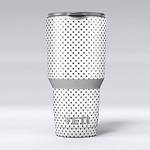 Design Skinz Black and Gray Fade Polka Dots - Skin Decal Vinyl Wrap Kit Compatible with The Yeti Rambler Cooler Tumbler Cups