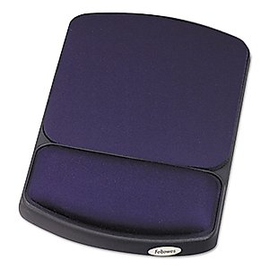 Fellowes Gel Wrist Rest and Mouse Rest, Sapphire/Black (98741)