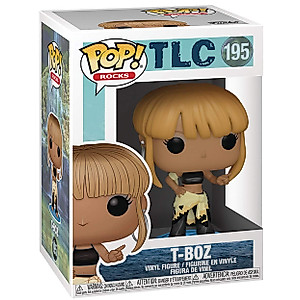 POP TLC - T-Boz Funko Pop! Rocks Vinyl Figure (Bundled with Compatible Pop Box Protector Case), Multicolored, 3.75 inches