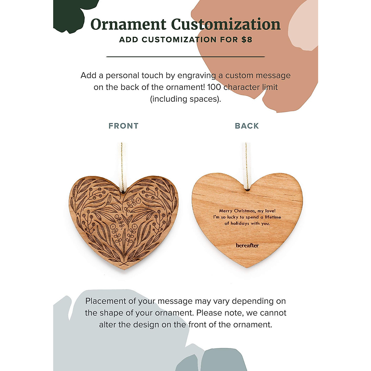 You Are My Sunshine Laser Cut Wood Ornament [Christmas, Holiday, Love, Anniversary, Personalized Gifts, Custom Message, Stocking Stuffers]