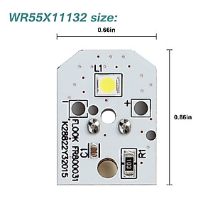 WR55X11132 WR55X25754 Refrigerator Light Bulb Replacement for GE Refrigerator, Fit PS4704284 3033142 EAP12172918 WR55X30602 WR55X26486 AP6261806 (Cover Not Included)