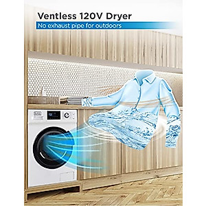 BLACK+DECKER Washer and Dryer Combo, 2.7 Cu. Ft. All In One Washer and Dryer with LED Display & 16 Cycles