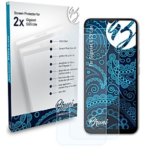 Bruni Screen Protector compatible with Gigaset GS5 Lite Protector Film, crystal clear Protective Film (2X)