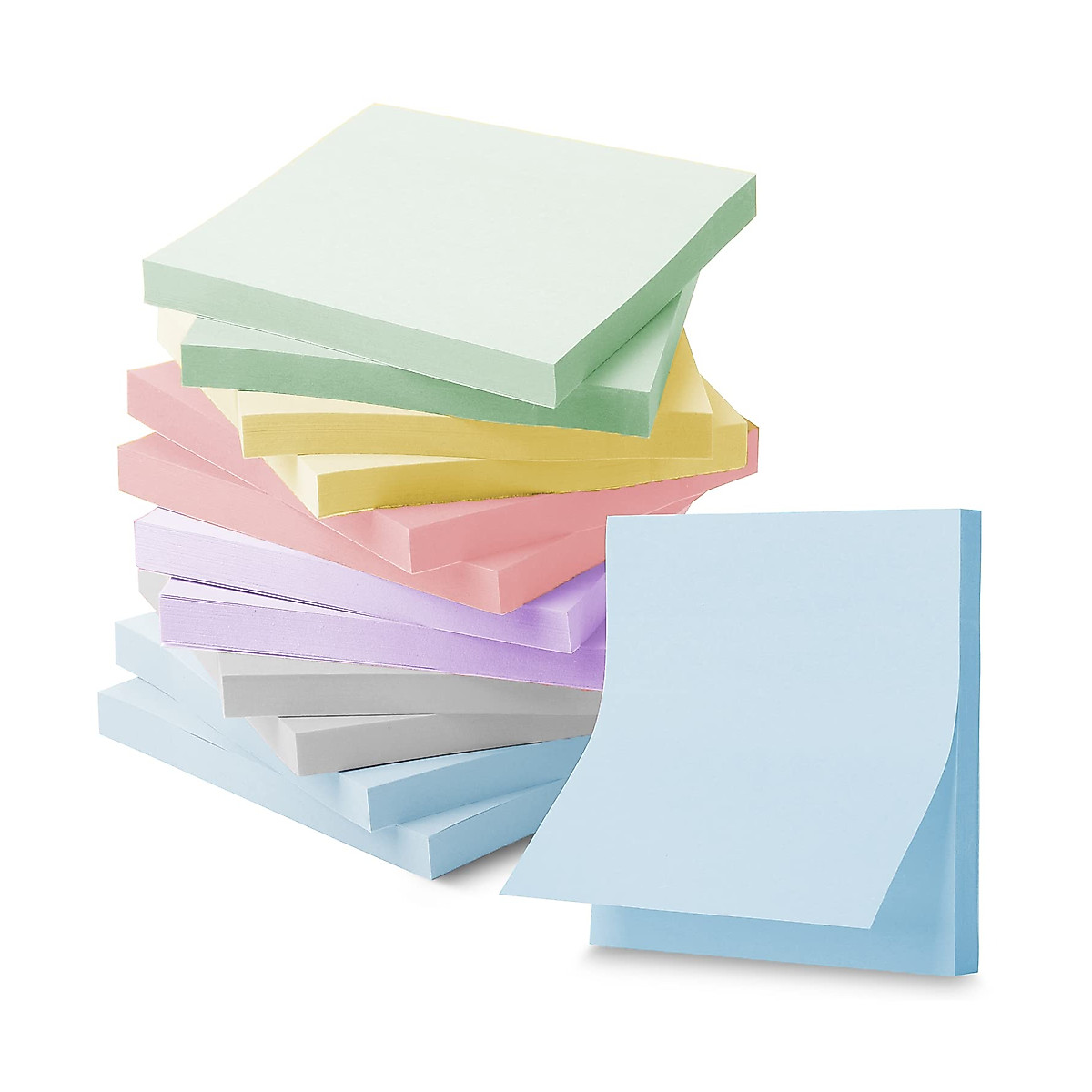 Mr. Pen- Sticky Notes, 3”x3”, 12 Pads, Morandi Colors Sticky Notes, Sticky Note, Self-Stick Note Pads, Sticky Pads Sticky Notes Aesthetic, Colorful Sticky Notes, Sticky Notes Bulk, Bulk Sticky Notes