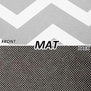 2 Pcs Kitchen Mats Runner Rug Set Anti Fatigue Standing Mat Rubber Backing Welcome Summer Lemon Black and White Buffalo Plaid Print Washable Floor Mat Area Rug for Home/Office 19.7"x31.5"+19.7"x47.2"