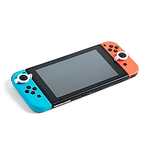Glistco Joy Guardians - Joystick Stabilizer Clamps Compatible with Nintendo Switch, Switch V2, and OLED Model Version (White)