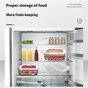 Food Storage Containers, Airtight Refrigerator Bacon Luncheon Meat Containers, Meal Prep Containers for Salami, Cold Cuts, Turkey, Bologna, Deli and Luncheon Meats, BPA Free, 18.6 Ounces (3/4 Layer)