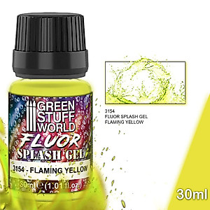 Green Stuff World Splash Gel for Models, Miniatures, Dioramas (Flaming Yellow 3154)