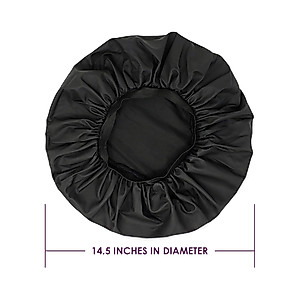 Reusable Oil Proof Nightcap Hair Care Protector Cover Bonnet for Sleeping and Shower Cap, Leakproof, Waterproof Outer Layer, Extra Large to Accomodate for Long Hair with Comfort Elastic Band
