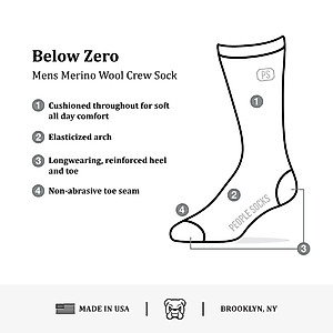 Small Medium 127-crew-mix-4pairs Unisex Socks 2 Charcoal Black, 1 Navy, 1 Brown