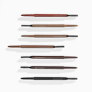 Glo Skin Beauty Precise Micro Browliner | Long-Lasting, Wax-Based Formula Glides On Skin and Shapes Your Brows, (Dark Brown)