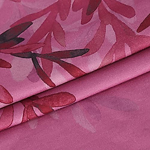 Ceboyel Womens 2023 Floral Print Summer Tops Dressy Trendy Shirts Short Sleeve Casual Blouses Trendy Ladies Clothes Womens Tshirts Red l