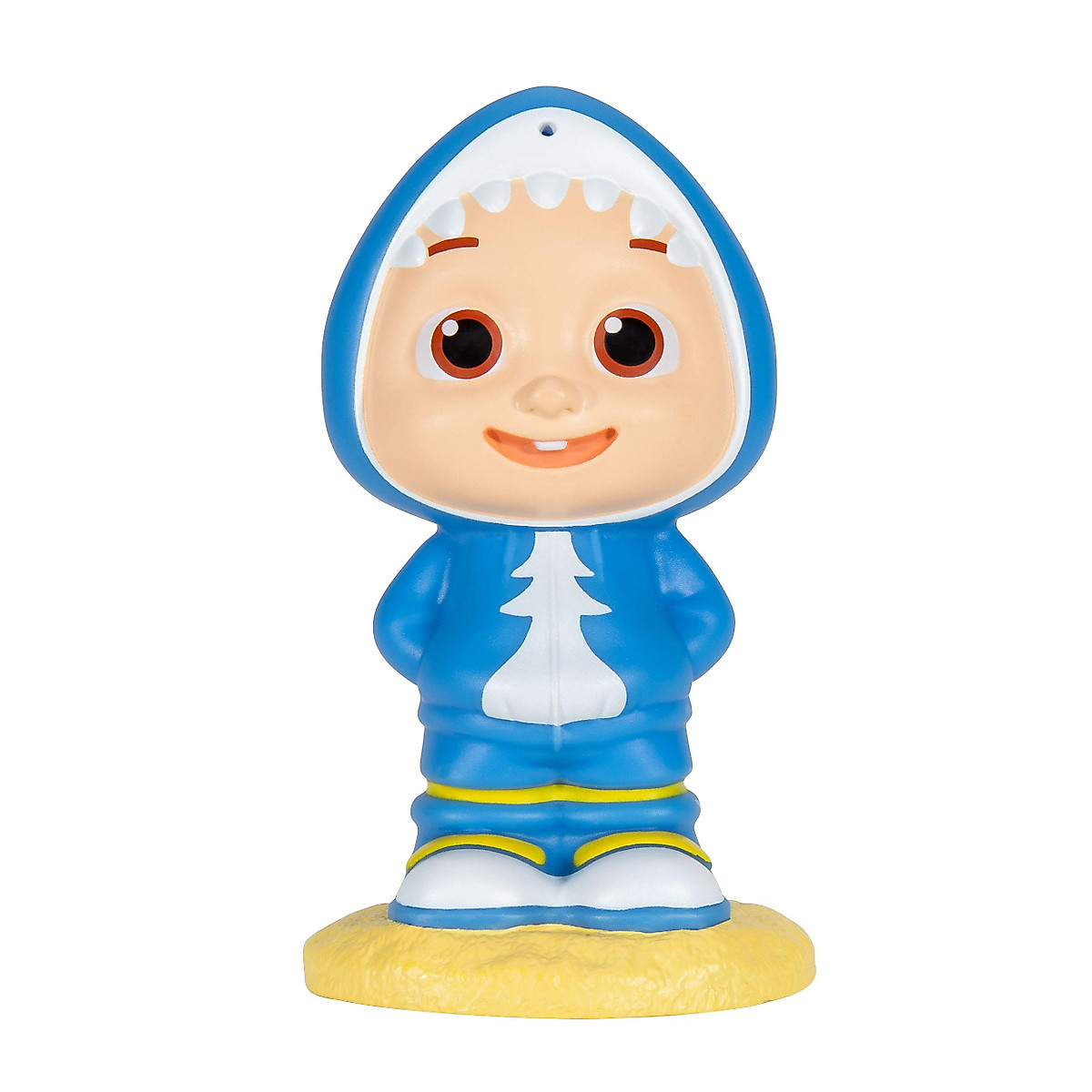 CoComelon Official Bath Squirters, Featuring JJ Character Toy (4” Tall) and 2 Sharks (4” Wide), Bath Time Fun Playset - Character Toys for Babies, Toddlers, and Kids