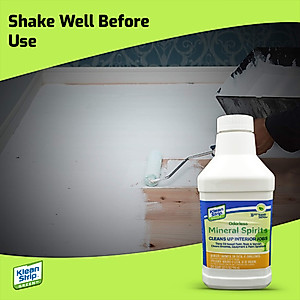 Klean Strip Green Odorless Mineral Spirits - Acrylic Paint Brush Cleaner- Clean Artistic Equipment - Thins Oil Based Paint - Available with Premium Quality Centaurus AZ Gloves-1 QT