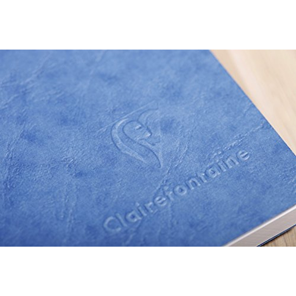 Clairefontaine - Ref 793461C - Age Bag Thread-Bound Notebook (192 Pages) - A5 Size, Lined Rulings, 90gsm Brushed Vellum Paper, Elastic Closure - Black Cover