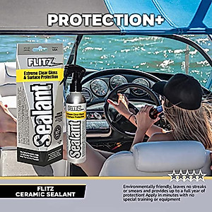 Flitz Ceramic Spray Sealant and Paint Protectant: Shine, Protect + Seal Clear Coat, Plastic,1 Application Lasts up to 12 Months, Made in USA