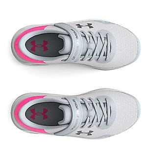 Under Armour Girls' Pursuit 3 Alternate Closure, Halo Gray/Metallic Silver, 2 Medium US