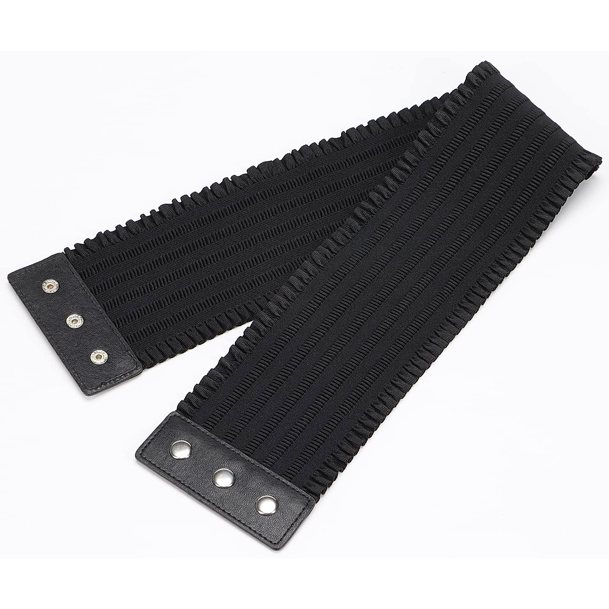 ALAIX Women's Wide Belt Stretchy Dress Belts Elastic Snap-Button Corset Belts for Women Waist Belt Waistband