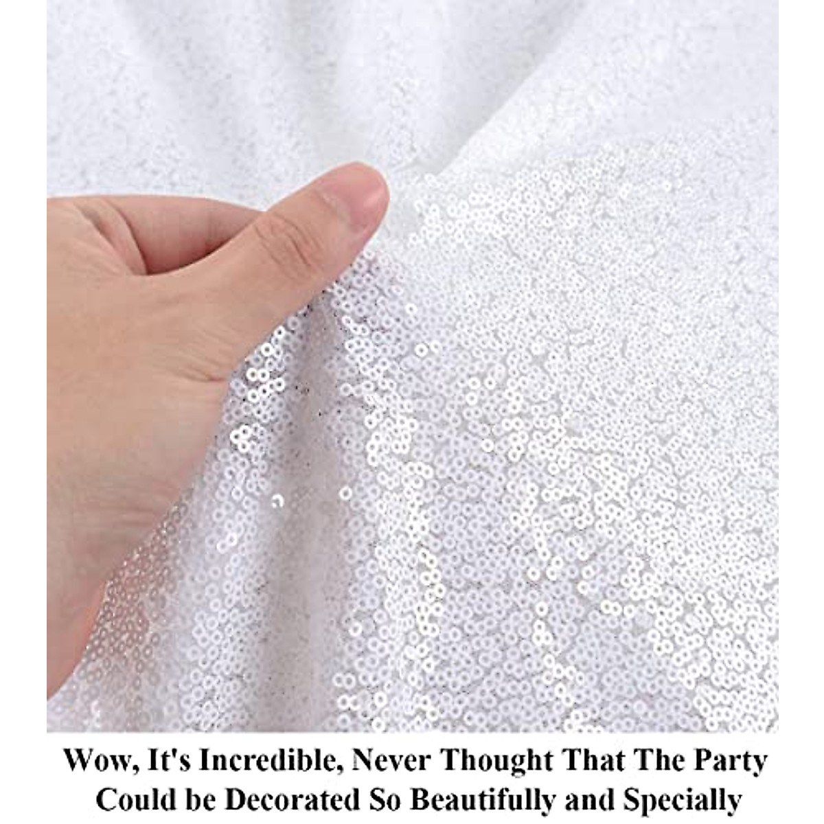 Partisout Sequin Fabric Glitter Fabric 1 Yard Fabric by The Yard Little Mermaid Fabric Material Fabric Sparkly Fabric Mesh Fabric Vinyl Fabric Sequence Fabric Material for Sewing