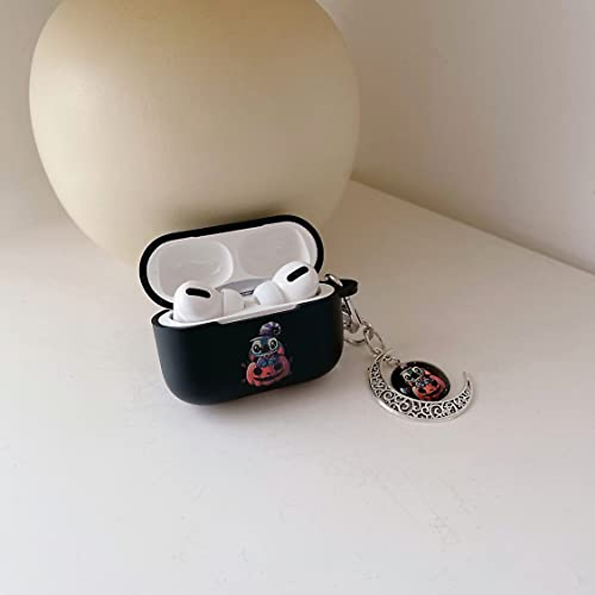 Aripod Pro Frosted case, AirPod Pro Case Cover Compatiable with AirPod Pro,Full Protective Durable Shockproof Drop Proof with Keychain (PRO Skull Rabbit)