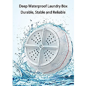Mini turbo portable washer machine, fully automatic forward and reverse usb plug-in laundry machine, waterproof solid durable compact lavadoras convenient for home, business, travel