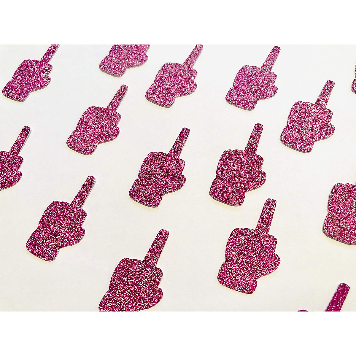 50 x Pink Middle finger Confetti | Divorce Party cake decorations | Breakup party decorations