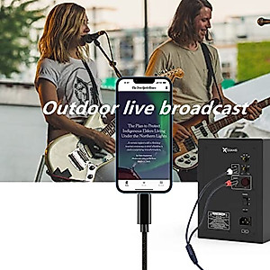 Male-Male RCA Audio Aux Cable, Stereo Y Splitter Red and White Cord Jack Adapter, Compatible with iPhone/iPod/iPad Connect to Car, Amplifiers, Home Theater, Speaker and More(3.6ft), Black