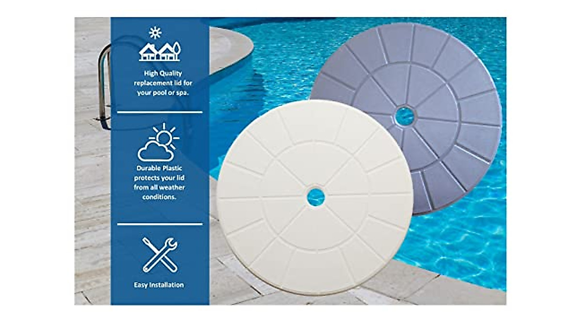 JSP 9" Pool Skimmer Lid Replacement - Durable & UV Protected