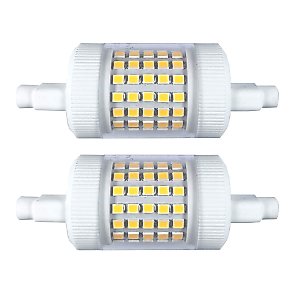QLEE Dimmable 12w R7s Led Bulb 78mm Daylight 150w Equivalent Halogen Light 3.1" Double Ended J Base T3 R7s 150w 120v Flooding Light Reading Working Security Floor Lamp Soft Light 2PCS