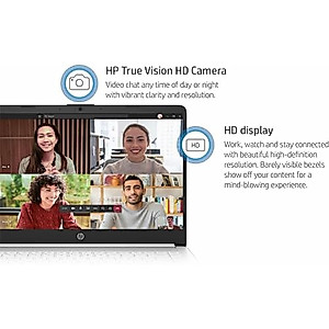 HP Stream 14 Laptop Window 11-16GB RAM - 320GB SSD - Intel Celeron N4120 - USB C - SD Card Reader - Long Battery Life - Fast Charge - Wireless Wi-Fi 5 - HDMI - Webcam - School Student - Microsoft365