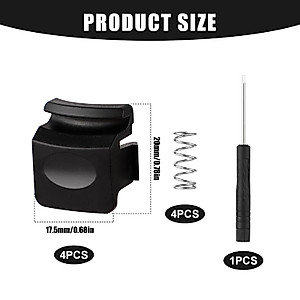 PEUTIER 4pcs Replacement Button Compatible with Owala FreeSip 24oz 32oz, BPA-Free Water Bottle Lid Mouth Push Button Switch Replacement Parts for Owala 19/24/32/40oz Bottle Accessories, Black