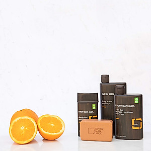 Every Man Jack Body Wash + Shampoo Set - Citrus | 16.9-ounce Body Wash + 13.5-ounce 2-in-1 Shampoo + Conditioner | Naturally Derived, Parabens-free, Pthalate-free, Certified Cruelty Free