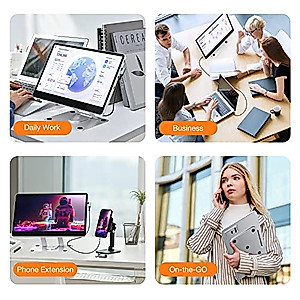 FLYTOCCA 15.6" Touchscreen Portable Monitor, 10-Point Touch Screen Monitor, 1080P FHD IPS External Monitor Display Screen for Laptop PC Phone Mac Xbox PS5/PS4 Switch