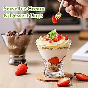 Gencywe 2 Pack Martini Glasses, 8 Ounce Crystal Cocktail Glasses, Martini Drinking Glasses, Hand Blown Stemless Cocktail Glassware for Bar, Martini, Cosmopolitan, Manhattan, Gimlet, Pisco Sour, Brandy