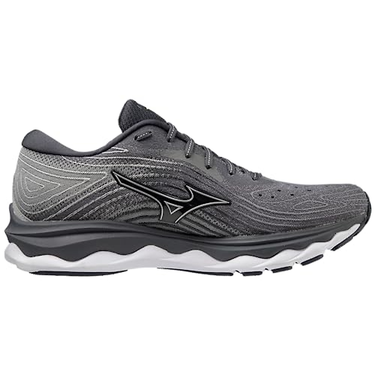 Mizuno Men's Wave Sky 6 Running Shoe, Quiet Shade/Silver, 9.5