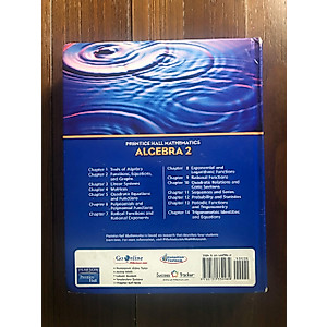 PRENTICE HALL MATH ALGEBRA 2 STUDENT EDITION