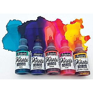 Jacquard Pinata 2-Pack Bundle - Jacquard Pinata Overtones Exciter Pack & Jacquard Pinata Color Exciter Pack, Pixiss Alcohol Ink Blending Tools