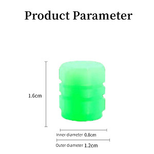 GlowValve™ Glow in The Dark Valve Cap, Webdiennuoc Valve Caps, Luminous Tire Valve Stem Caps, Universal Fluorescent Tire Valve Caps for Car, Truck, Motorcycle (Blue,4 PCS)