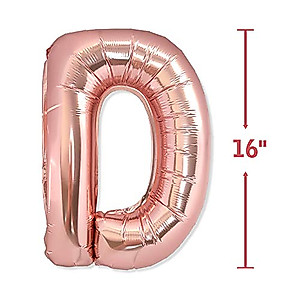 Big BRIDE TO BE Balloons Rose Gold 16" Letters Banner - Bachelorette Party Decorations Kit - Hen Party Supplies and Favors - Bridal Shower and Hen Party Decorations set