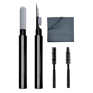 Cleaner Kit for Airpods,SUPFINE Multi-Function Cleaning Pen for Airpod Pro with Plush Cloth for Earbuds,Earphone,iPod,iPhone,iPad,Laptop Cleaning Tools(Black)