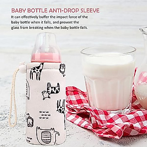 Milisten 10 oz Baby Bottle Bag Thermal Bottle Sleeve Baby Nursing Bottle Insulator Sleeve Anti-drop Sleeve Bottle Pouch Baby Bottle Sleeve