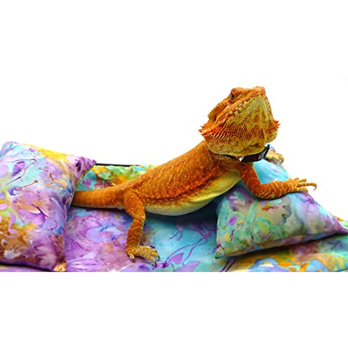 Chaise Lounge for Bearded Dragons, Watercolor Flowers Fabric