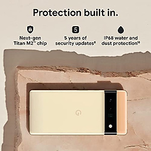 Google Pixel 6 Pro - 5G Android Phone - Unlocked Smartphone with Advanced Pixel Camera and Telephoto Lens - 256GB - Cloudy White