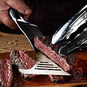 Dalstrong Spatula Knife Hybrid Utensil - 8 inch - Gladiator Series Elite - High Carbon German Steel Kitchen Knife - G10 Handle - Multi-Purpose - BBQ, Chop, Slice, Grill, Flip - Sheath - NSF Certified